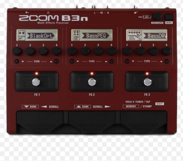 Zoom B3n bass guitar multi effects processor, Hobbies & Toys, Music ...