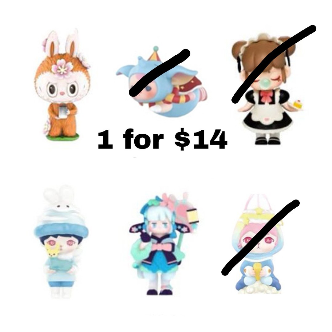 $14 popmart blind box pop mart labubu bunny pucky nanci, Hobbies & Toys ...