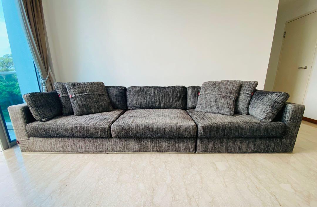 3m fabric sofa, Furniture & Home Living, Furniture, Sofas on Carousell