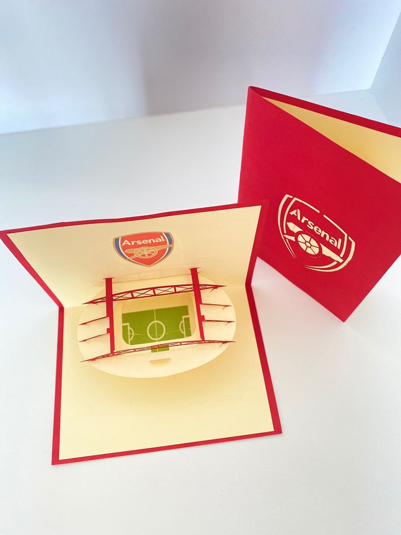 Arsenal pop up card, Hobbies & Toys, Stationery & Craft, Other ...