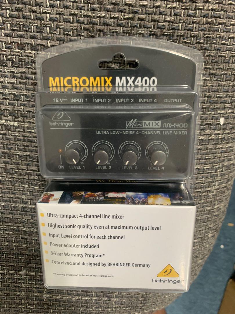 Behringer Micromix MX400, Audio, Other Audio Equipment on Carousell