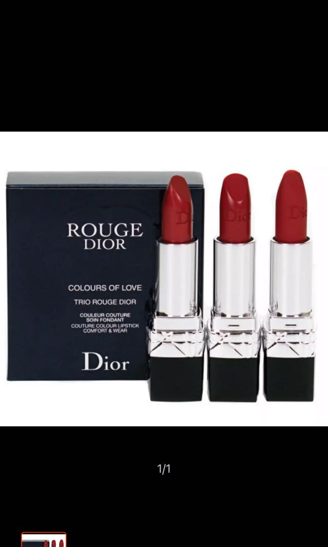 Bn rouge dior colours of love trio rouge dior 999 mate, Beauty ...