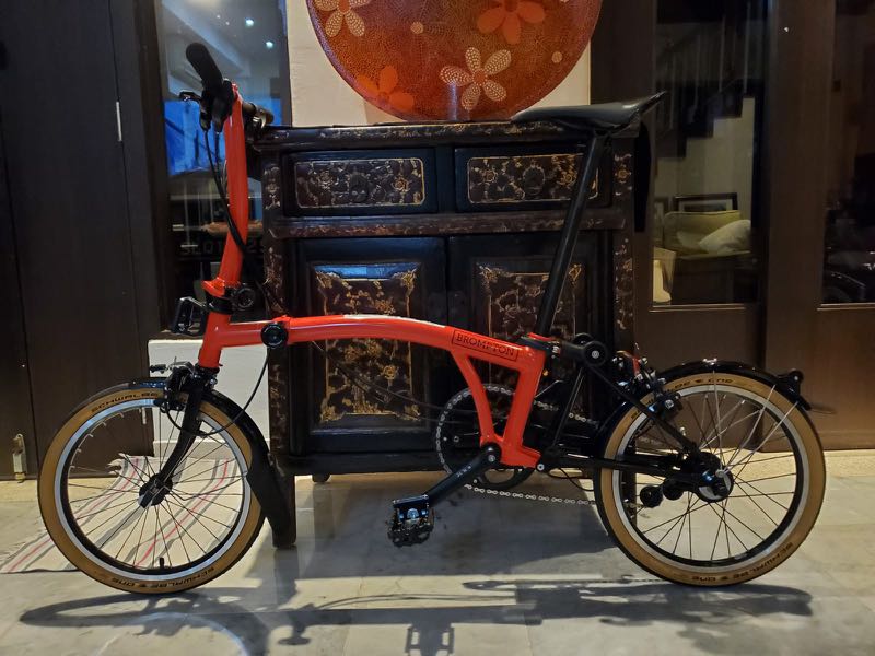 Brompton S6LX Superlight Red-Rocket Black Edition 2021, Sports ...
