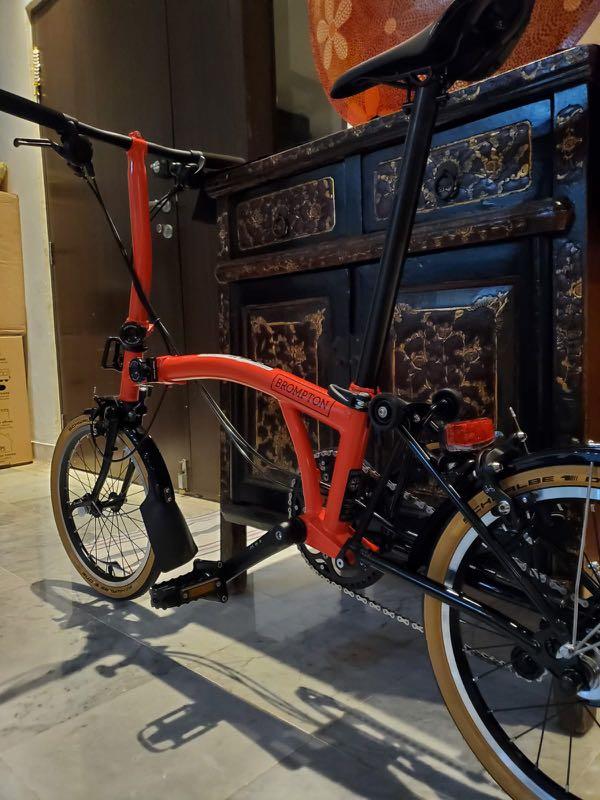 Brompton S6LX Superlight Red-Rocket Black Edition 2021, Sports ...