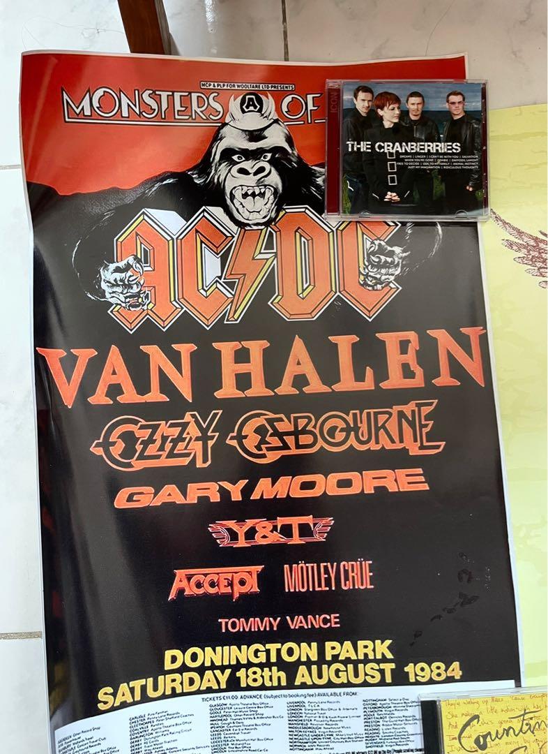 Bundle of Rock band wall posters Medium Frame 46x61 cm, Furniture ...