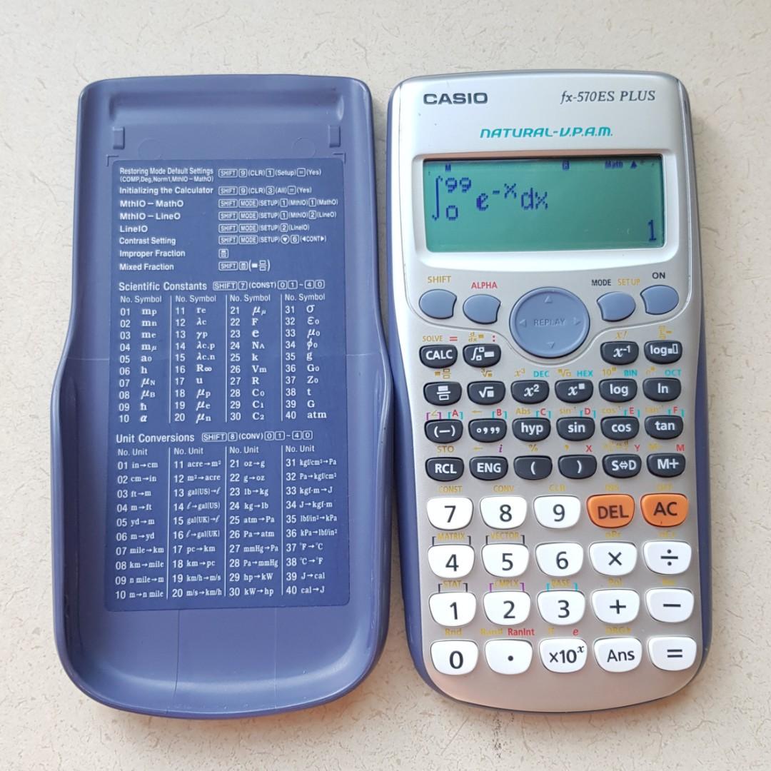 Casio fx-570ES PLUS Scientific Calculator FX570ES FX 570 ES Plus ...