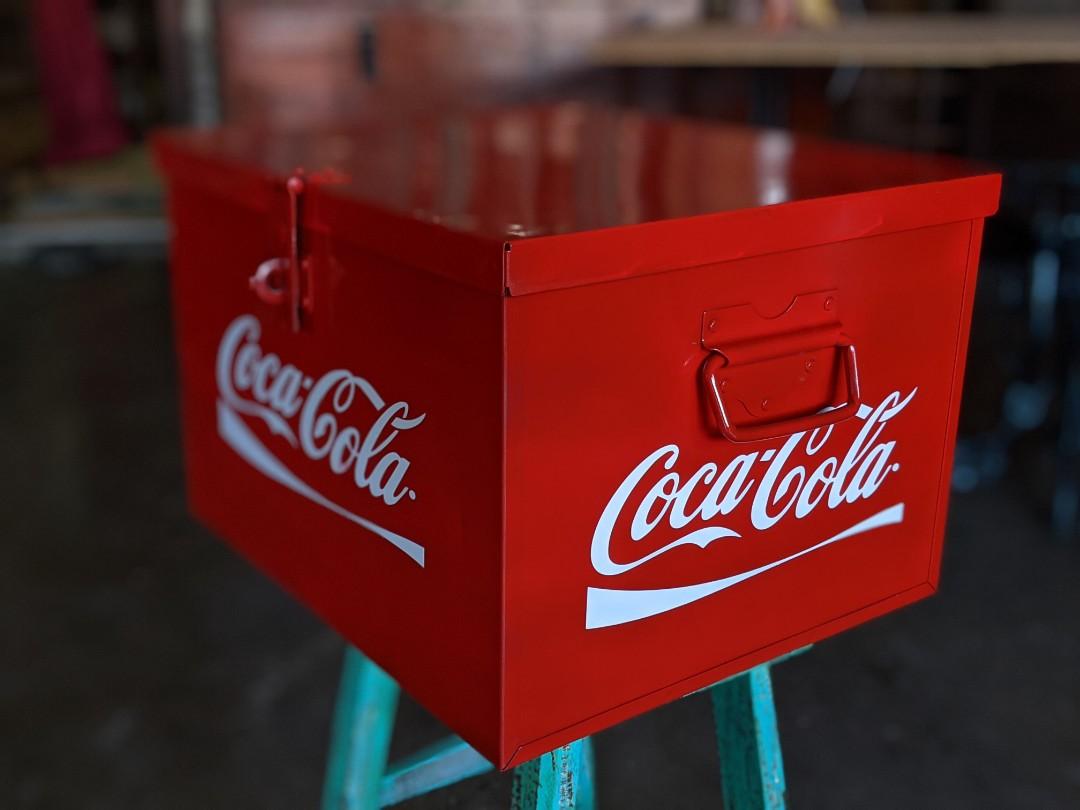 Coca Cola Storage Box Custom, Furniture & Home Living, Home Decor ...