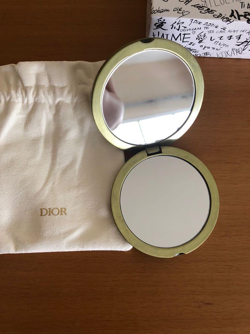 Dior Compact Mirror Aged Gold, Women's Fashion, Watches & Accessories ...