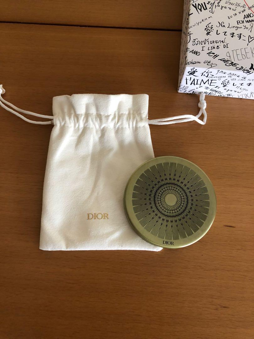 Dior Compact Mirror Aged Gold, Women's Fashion, Watches & Accessories ...