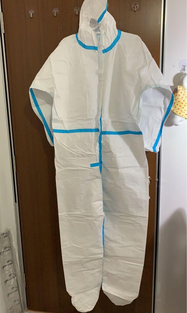 Disposable protective coverall full body suit, Health & Nutrition ...