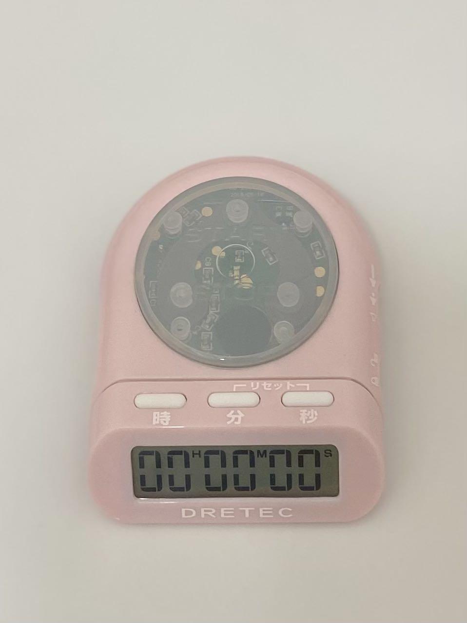dretec study timer pink, Furniture & Home Living, Home Decor, Clocks on ...