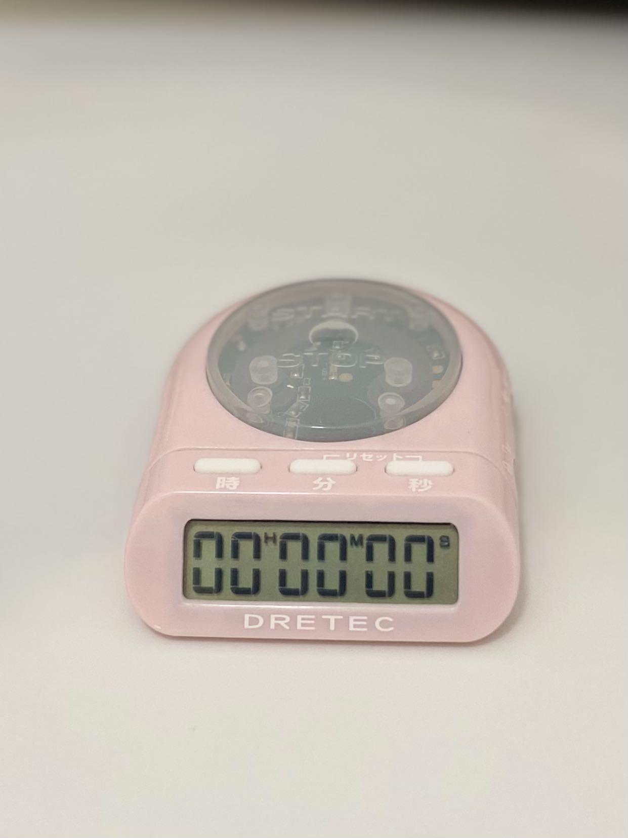 dretec study timer pink, Furniture & Home Living, Home Decor, Clocks on ...