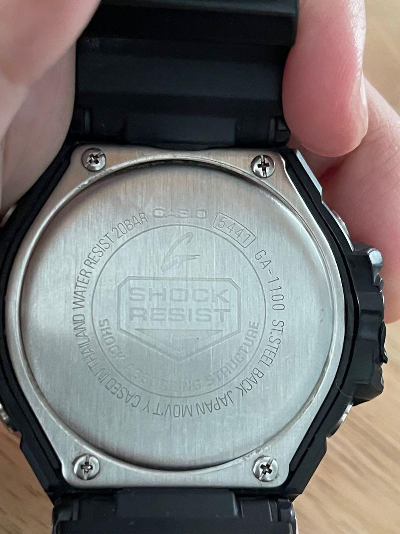 G-Shock Black Watch GA1100, Men's Fashion, Watches & Accessories ...