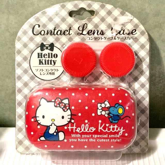 Hello kitty contact lens case, Everything Else, Others on Carousell