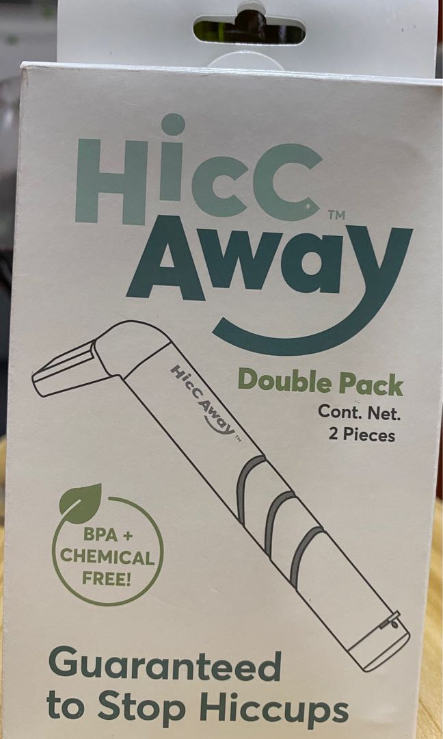 HiccAway 即治打嗝吸管, 美容＆個人護理, 指甲美容＆其他 - Carousell