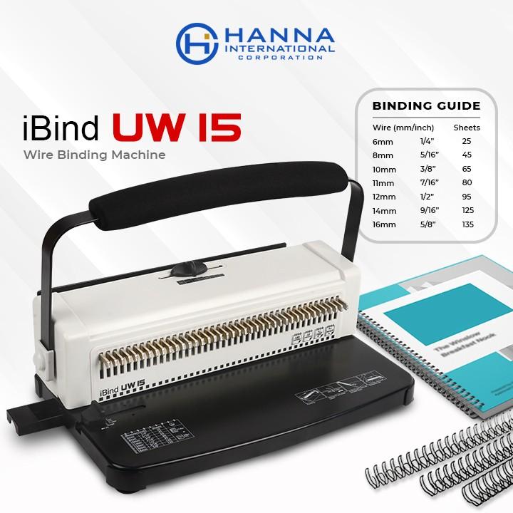 iBind UW15 Wire Binding Machine (3:1) 40 pull out pins, Computers ...