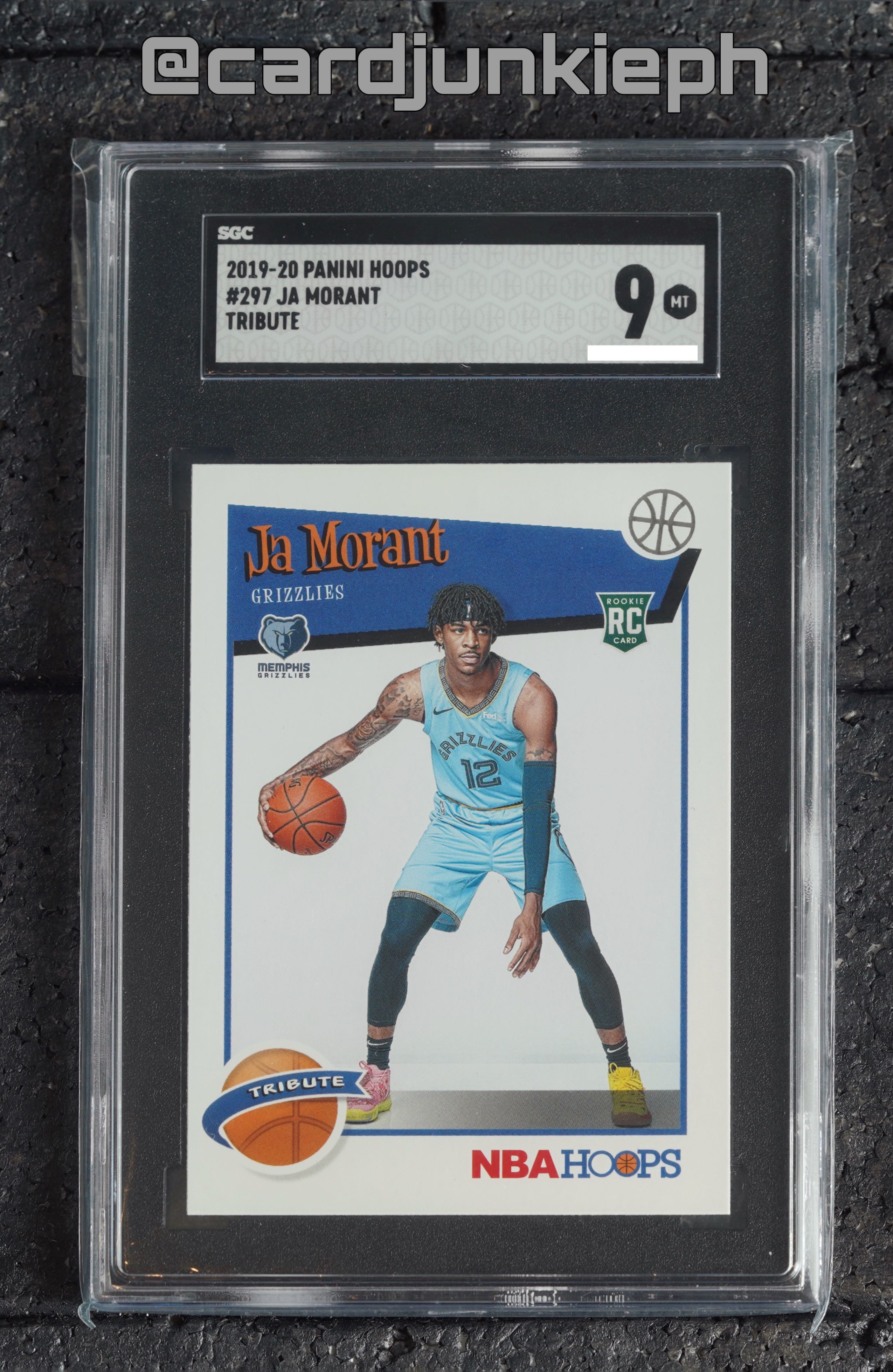 Ja Morant Nba Hoops Tribute Rookie Card SGC 9, Hobbies & Toys ...