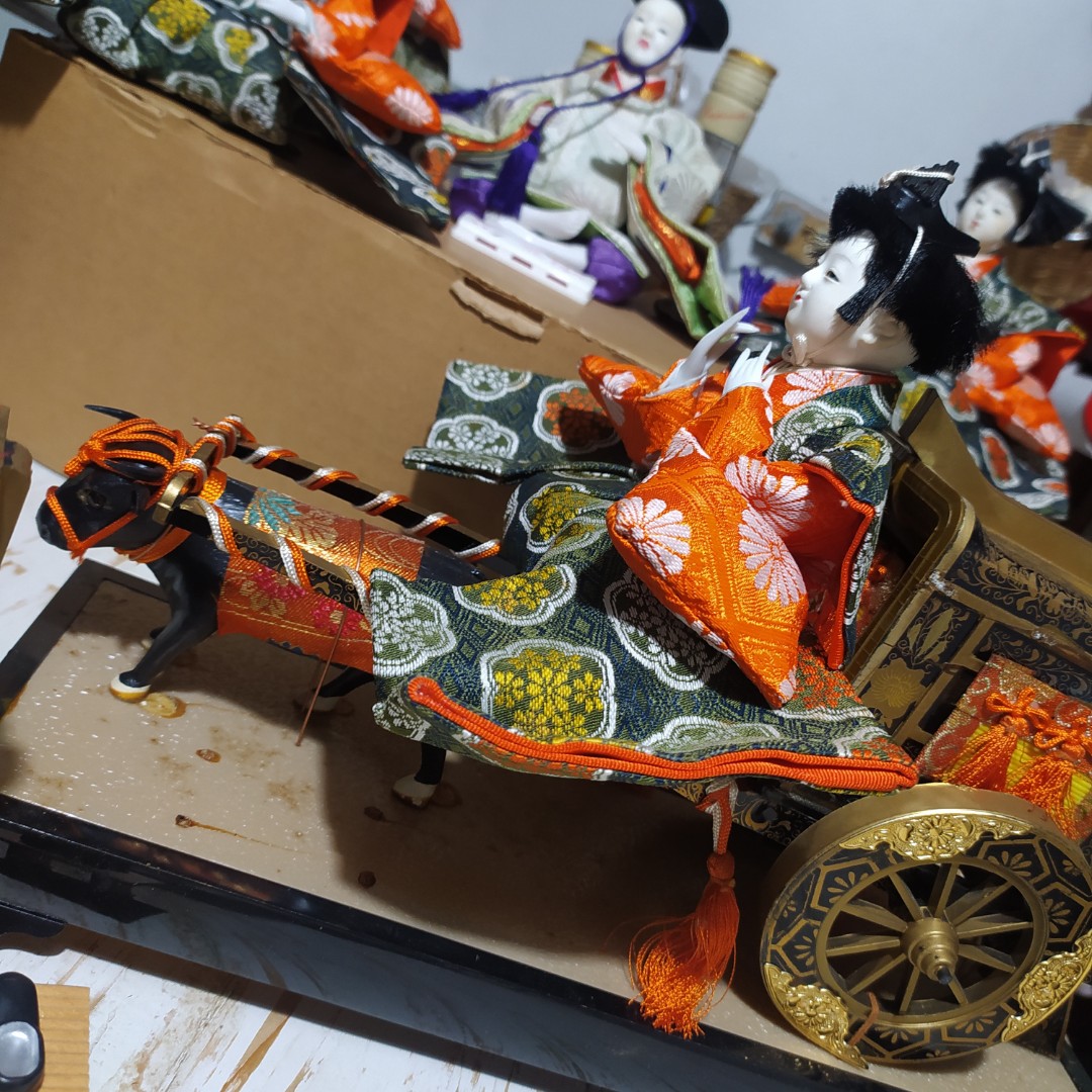 Japanese Dolls with Karawahe & Tukador set, Furniture & Home Living ...