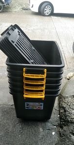 J&T storage boxes 102 liters, Furniture & Home Living, Home Improvement ...