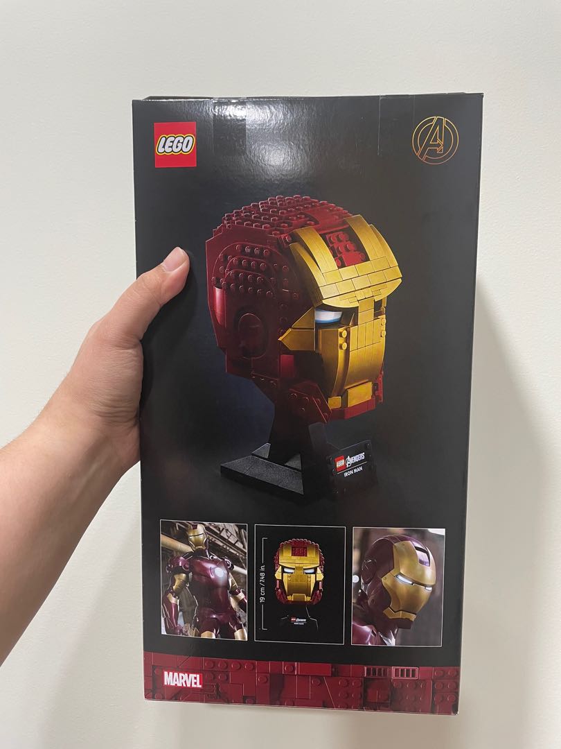 LEGO 76165 Super Heroes Iron Man Helmet, Hobbies & Toys, Memorabilia ...
