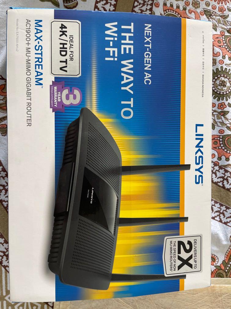 Linksys Wifi Router EA7500, Computers & Tech, Parts & Accessories ...