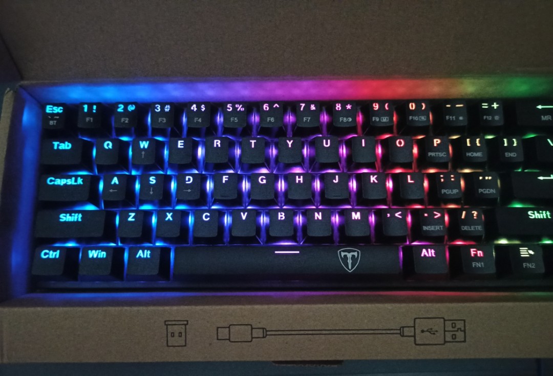 RBG Mechanical keyboard with blue tooth, Computers & Tech, Parts ...