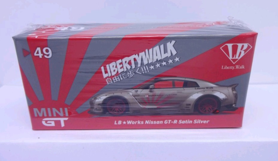 *BRAND NEW* Mini Gt 49 (Rhd) Liberty Walk Lb Works Nissan Gt-R Satin ...