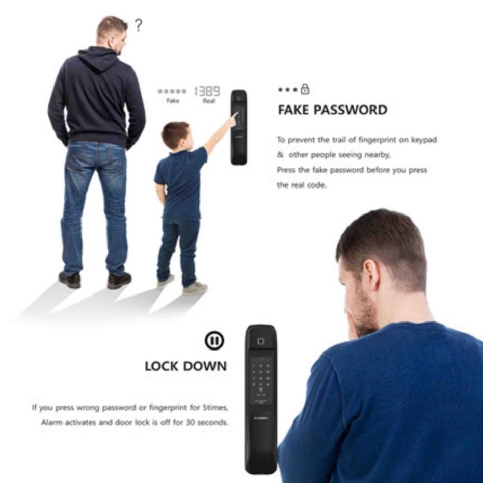 ⭐NEW⭐ Kaiser+ H-7891 Push Pull Smart Digital Door Lock - 4-way ...
