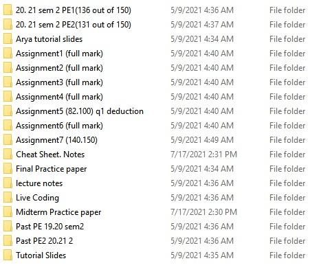 CS1010E Essential KIT (Cheet Sheet & Answers for PE as well) (got A ...