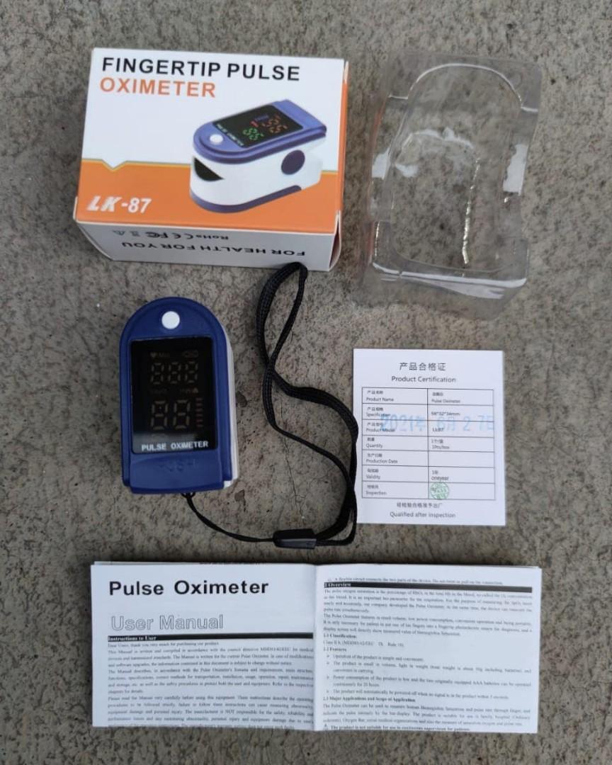 OXYMETER OXIMETER FINGERTIP PULSE OLED DISPLAY, Elektronik, Lainnya di ...