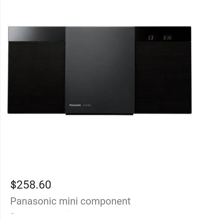 Panasonic SC-HC25 Compact Stereo HiFi system good bass sound. FM/AM ...