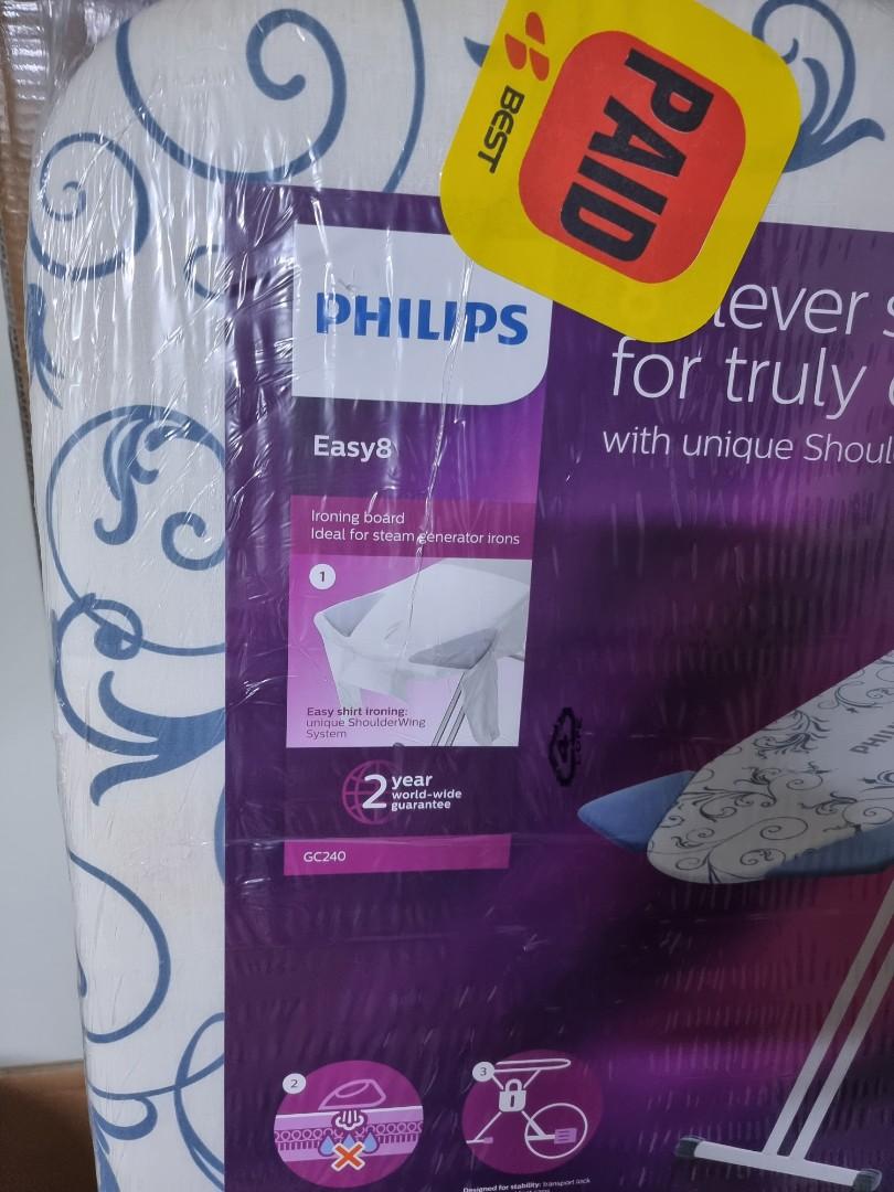 Philips Easy-8 Ironing Board GC240, Furniture & Home Living, Cleaning ...
