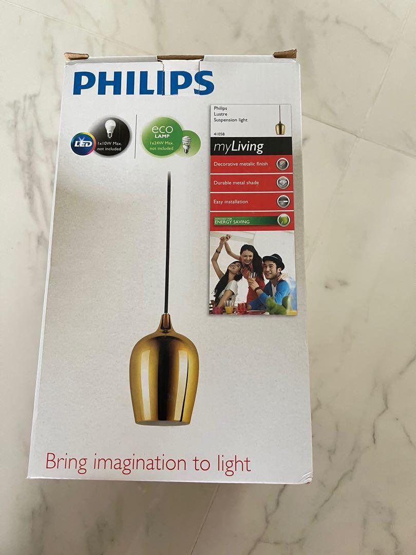 Philips Lustre Suspension Light, Furniture & Home Living, Lighting ...