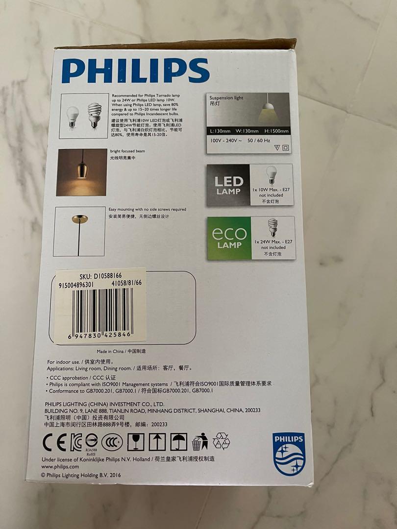 Philips Lustre Suspension Light, Furniture & Home Living, Lighting ...