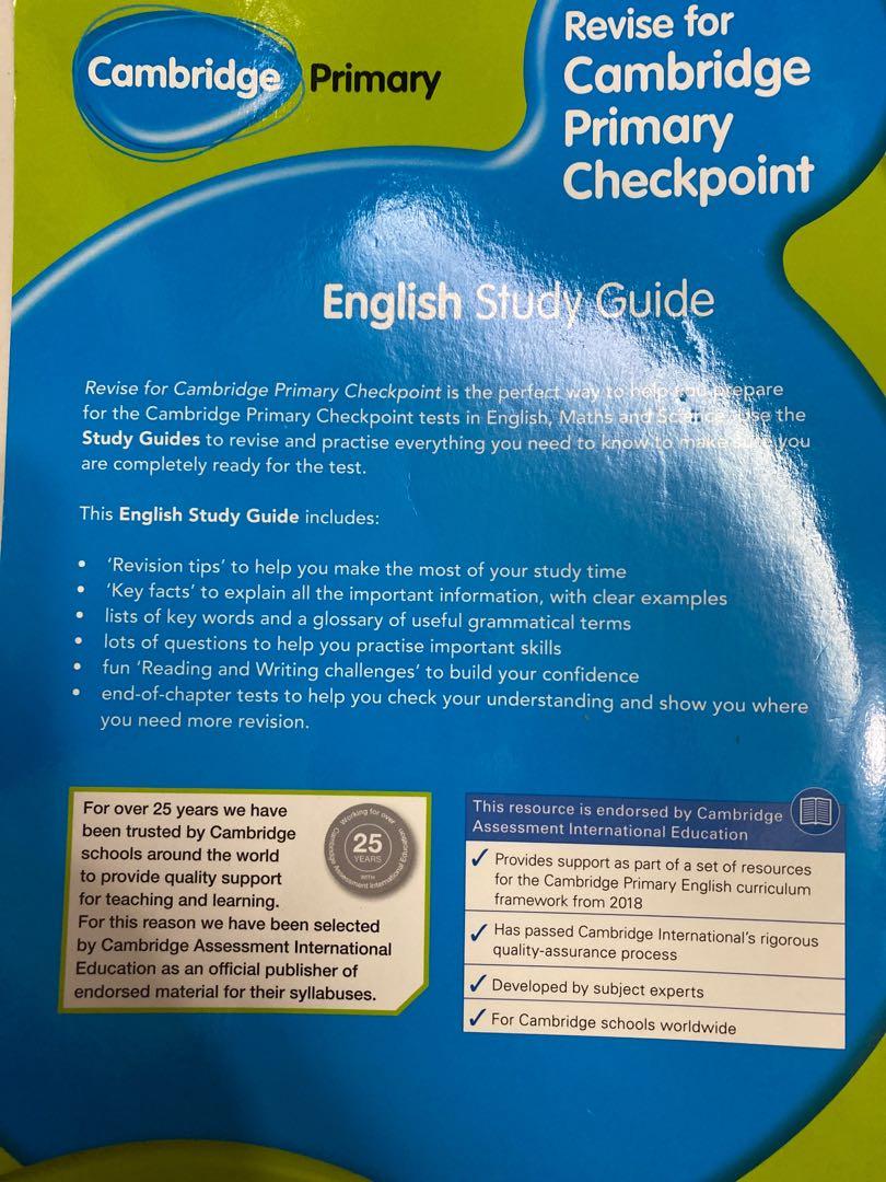 Reference Book- Cambridge Primary Checkpoint - English, Hobbies & Toys ...