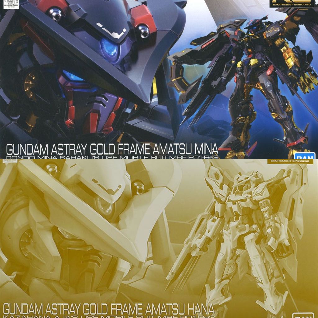 RG Gold Frame Astray Gundam Amatsu Mina Hana, Hobbies & Toys, Toys ...