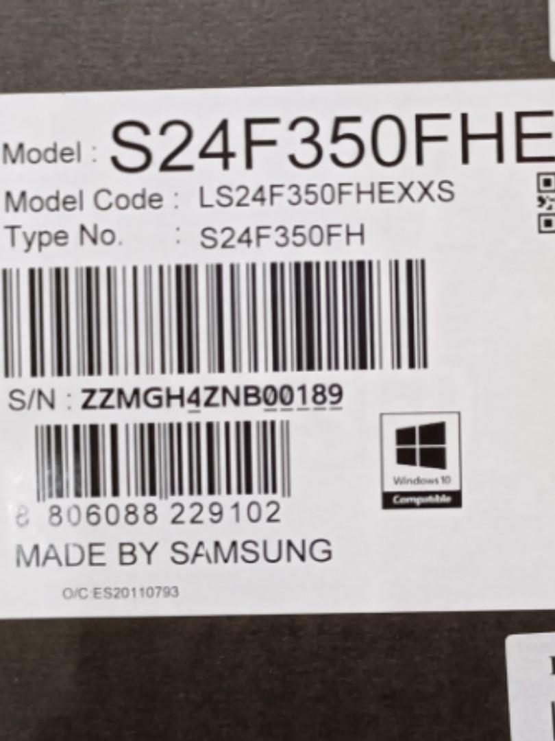 Samsung Monitor 24 inch, Computers & Tech, Parts & Accessories, Monitor ...