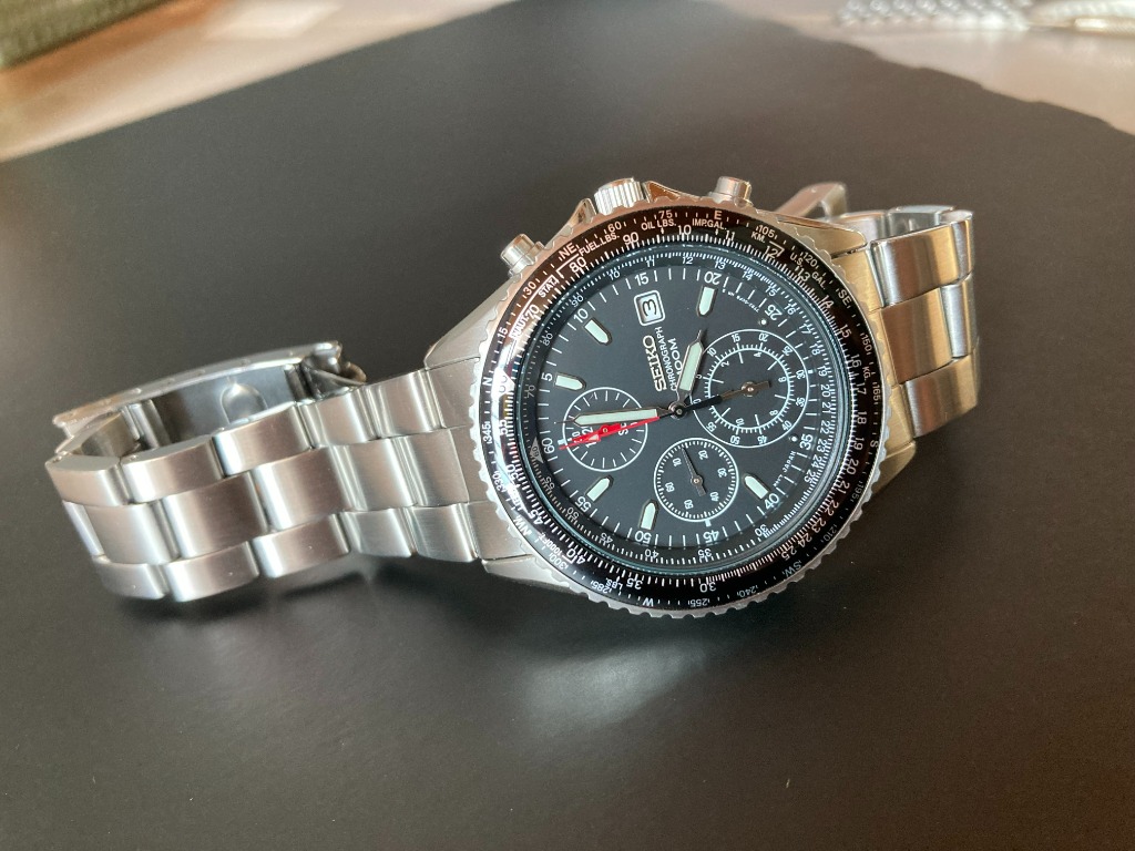 Seiko Flight Master Chronograph, Luxury, Watches on Carousell