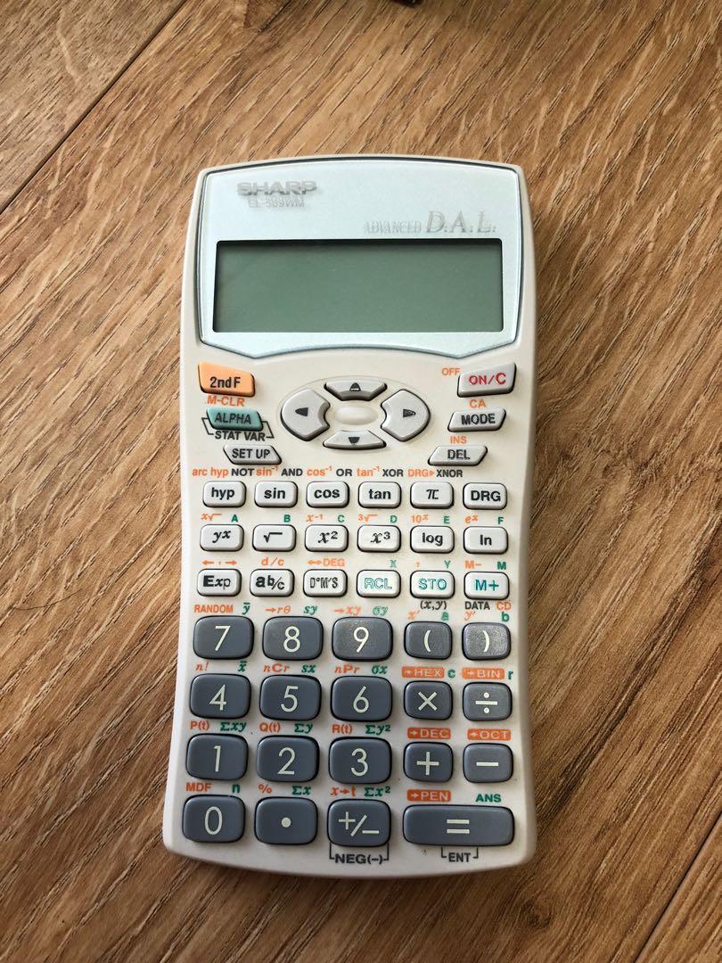Sharp EL-509WM Scientific Calculator, Hobbies & Toys, Stationery ...