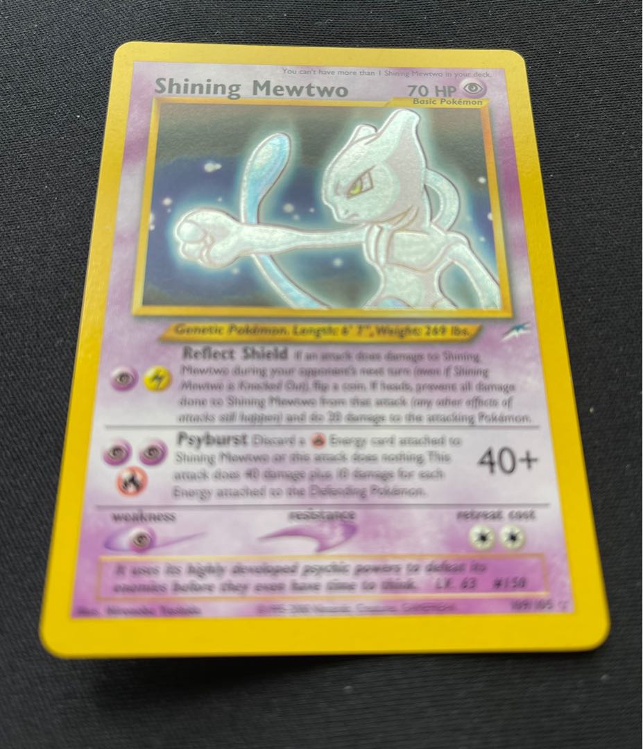 Shining Mewtwo Neo Destiny Pokemon 2002, Hobbies & Toys, Toys & Games ...