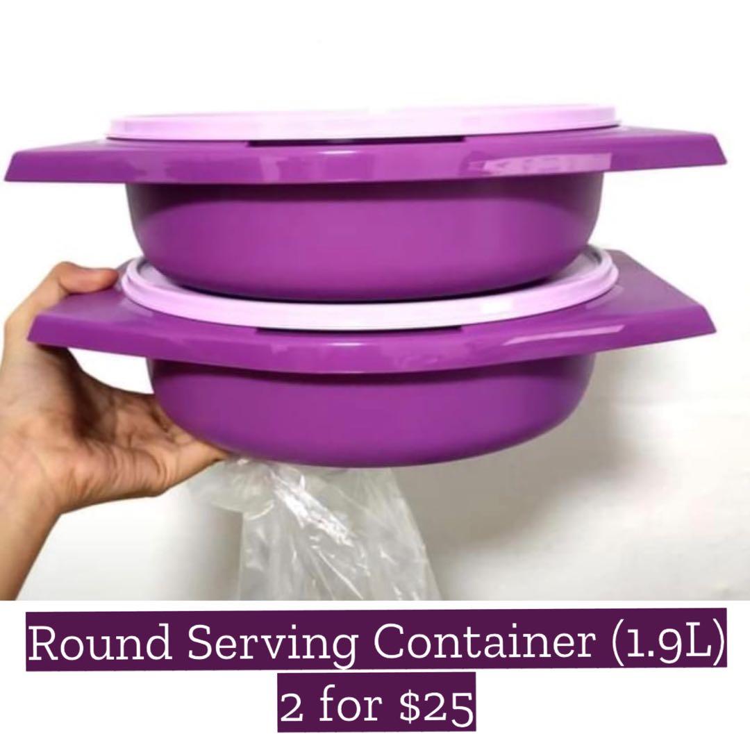 Tupperware Round Containers collection, Furniture & Home Living ...