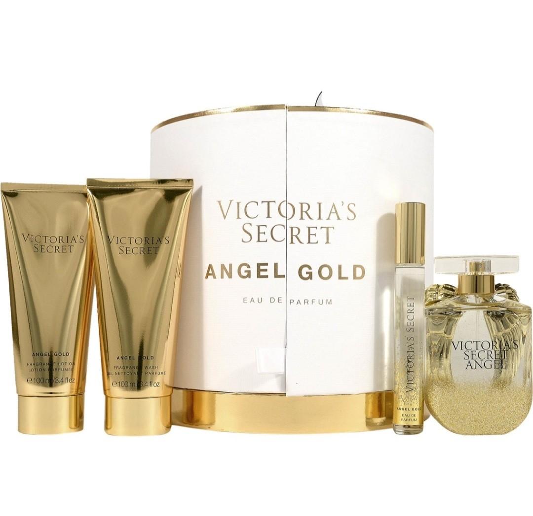 Victoria's Secret Angel Gold Parfum Gift Box Set, Beauty & Personal ...