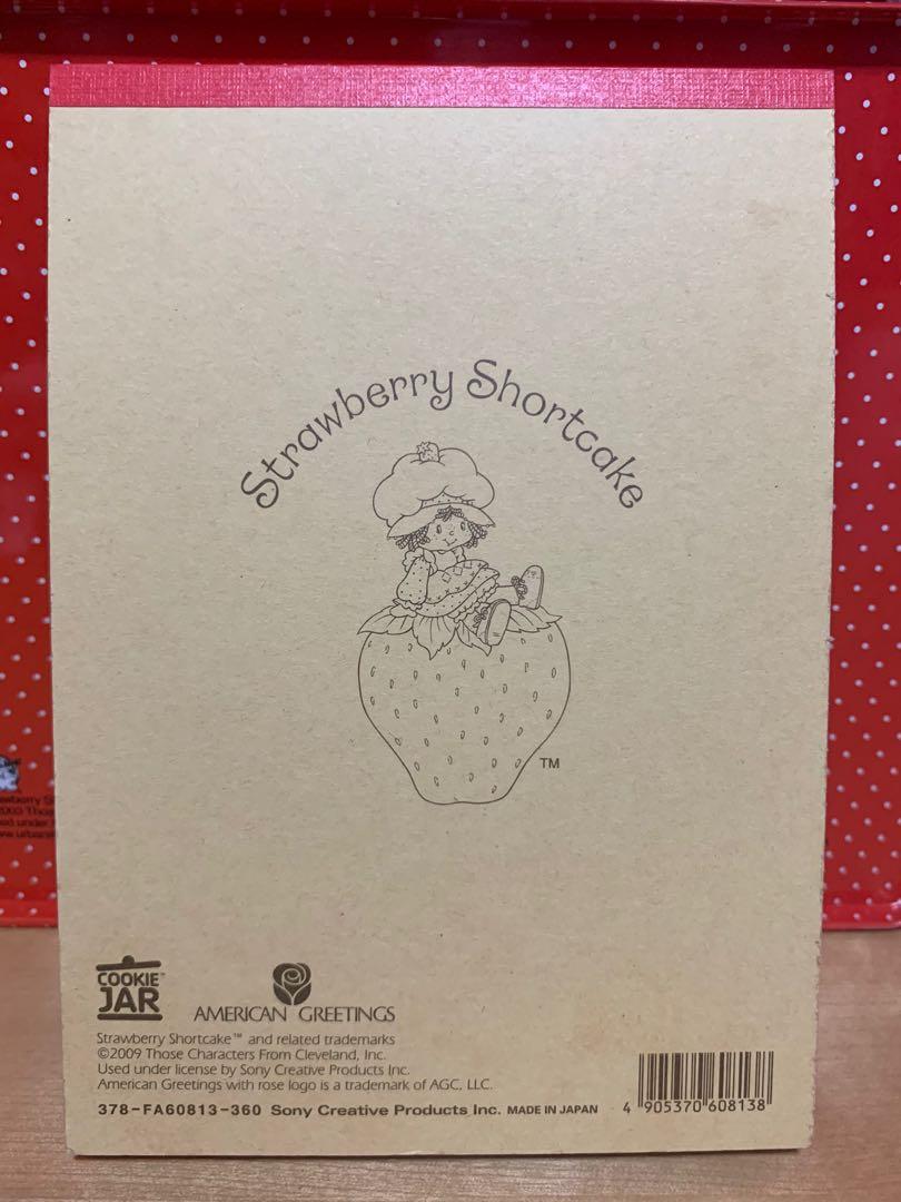 Vintage Strawberry Shortcake writing note pad- Brand New MADE IN JAPAN ...