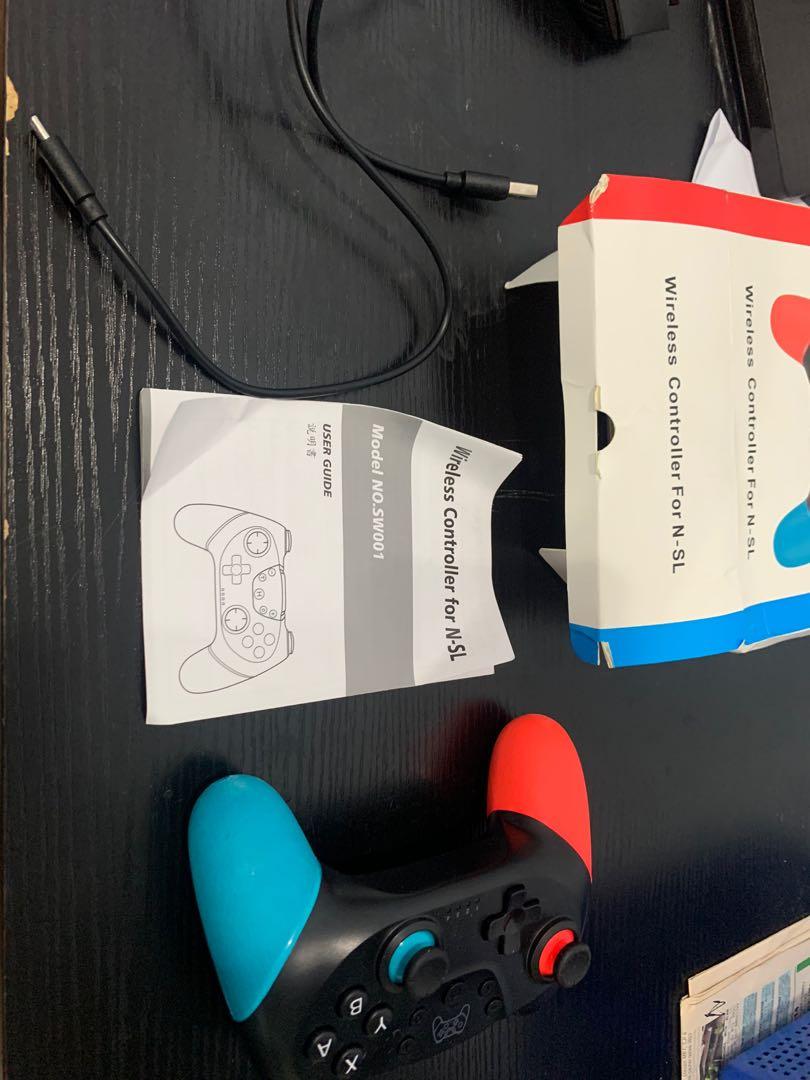 Wireless Controller for N-SL Model SW001 (Nintendo Switch), Video ...