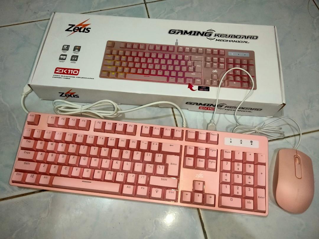 Zeus ZK110 Mechanical Keyboard (w/ mouse), Computers & Tech, Parts ...