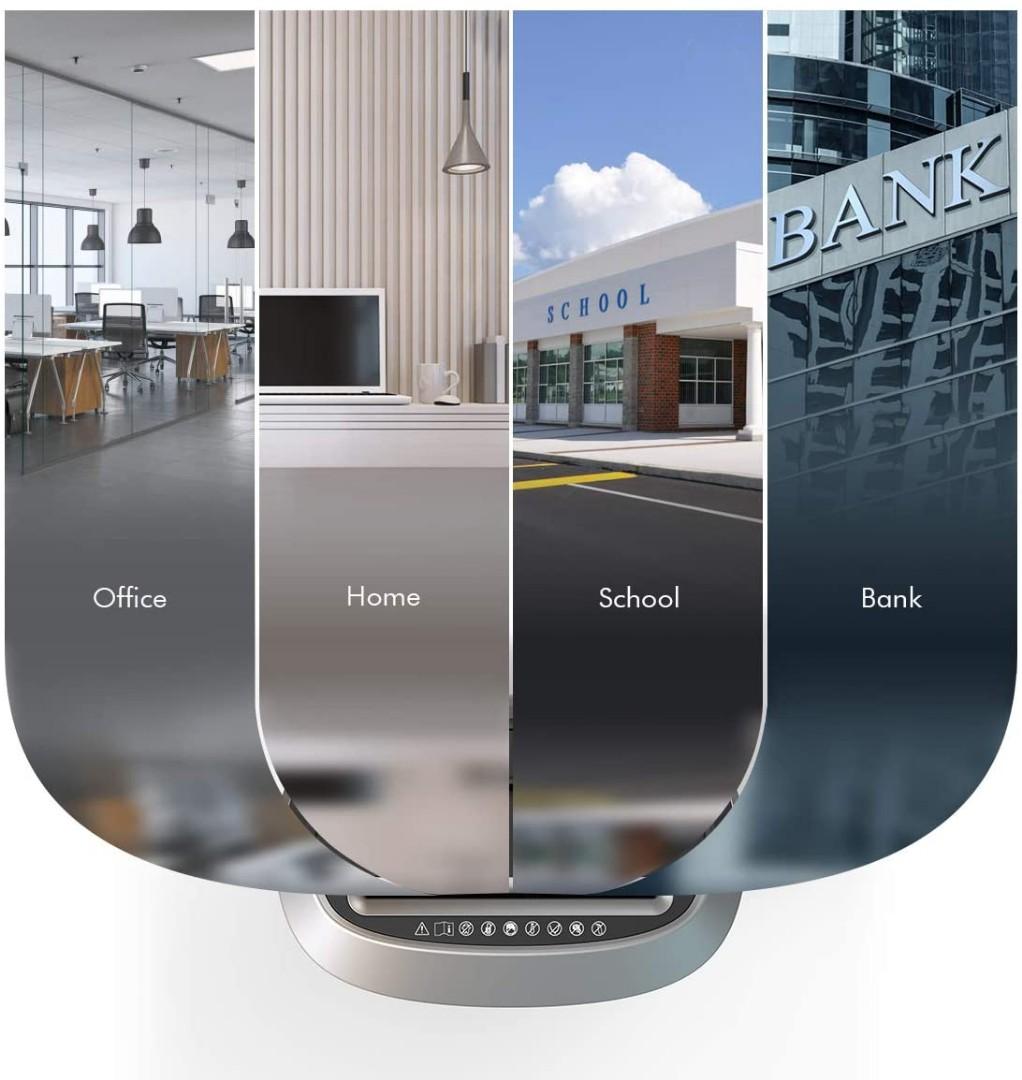 12 Sheet Cross Cut Paper Shredder, dodocool Credit Card Shredder for ...