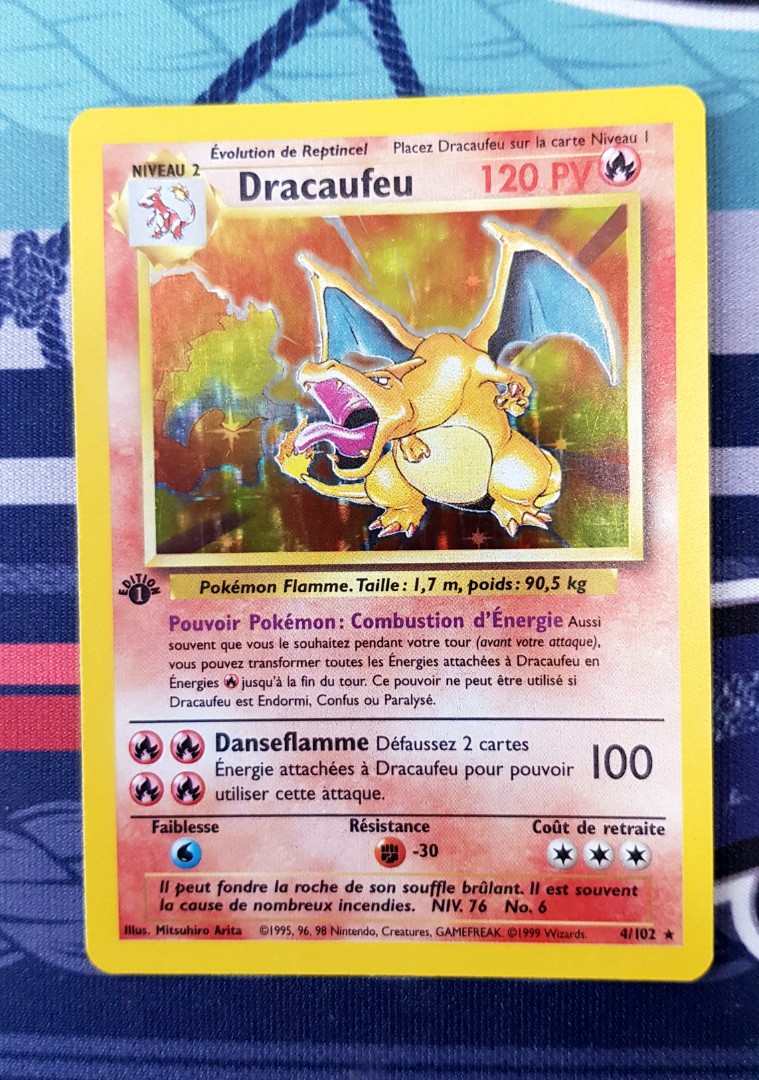 1st ed charizard holo (french dracaufeu), Hobbies & Toys, Memorabilia ...