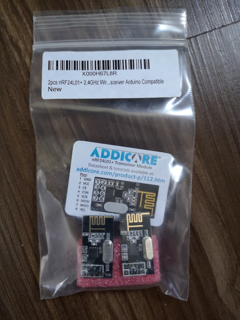 Arduino/Pi Compatible Addicore 2.4ghz Wireless Transceiver Module ...