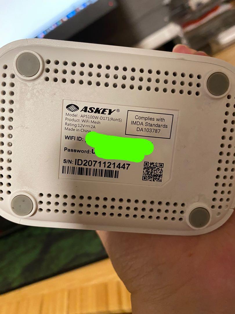 Askey model AP5100W Singtel, Computers & Tech, Parts & Accessories ...