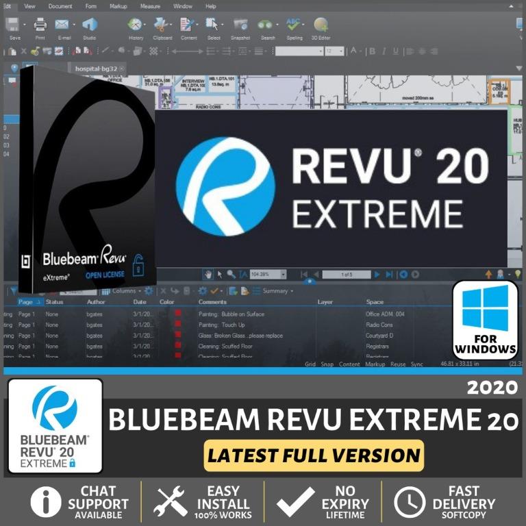 Bluebeam Revu eXtreme 2020 v20 Full Version Windows Software 100% Works ...